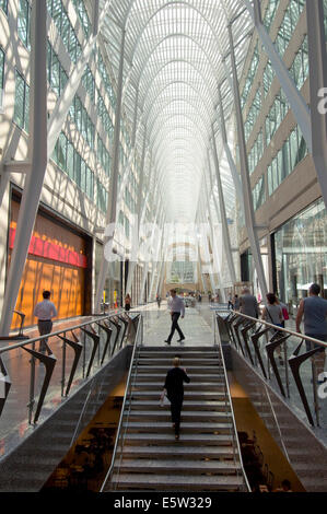 Interior if atrium at Brookfield Place formally known as BCE Place ...