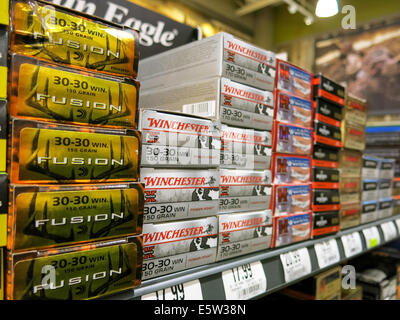 Store Display of Ammunition Boxes Stock Photo - Alamy