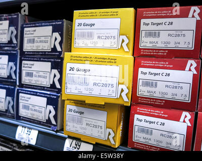 Store Display of Ammunition Boxes Stock Photo - Alamy