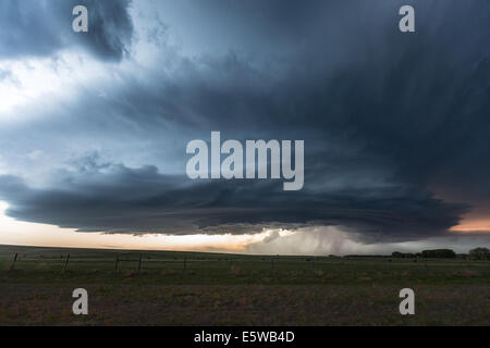 A classic high plains low precipitation supercell thunderstorm taking ...
