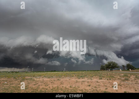 A power supercell thunderstorm with a rain wrapped EF-1 tornado bears ...