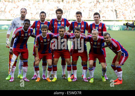 MUNICH, GERMANY - starting 11 bayern Munich during the UWCL match ...