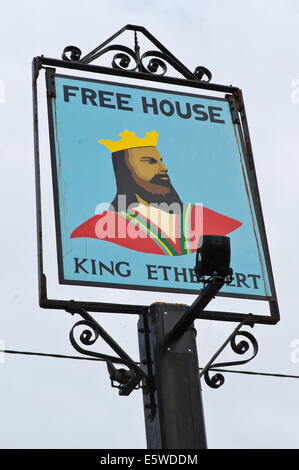 King Ethelbert Pub Reculver Herne Bay Kent UK Stock Photo - Alamy