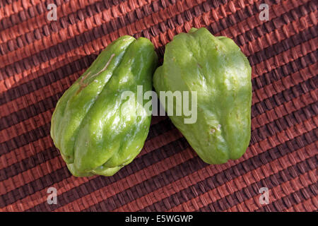 Cho-Cho or Cho Cho vegetable Stock Photo - Alamy