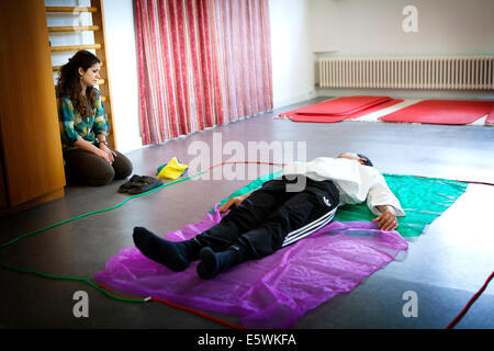 Old psychiatric hospital. Old bed in psychiatric ward Stock Photo - Alamy