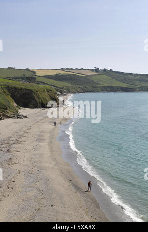 Pendower Beach on the south coast of Cornwall Stock Photo - Alamy