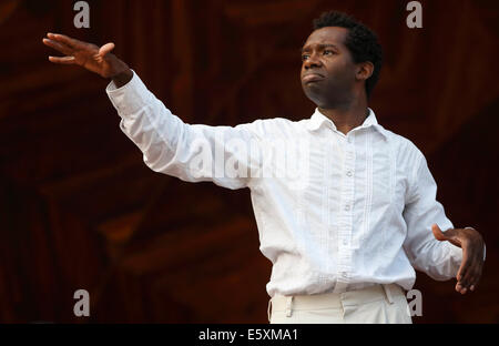 A sign language interpreter performs with the Boston Landmarks ...