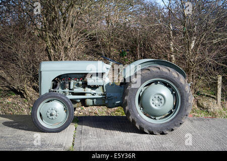 old vintage little grey fergie ferguson tractor farm equipment Stock ...
