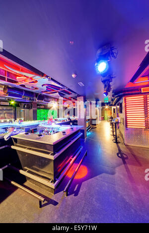 interior of night club with vivid colors Stock Photo - Alamy