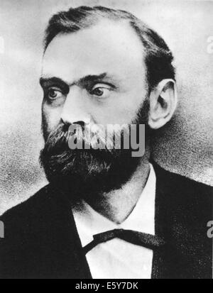 ALFRED NOBEL (1833-1896) Swedish chemist and inventor of dynamite Stock ...