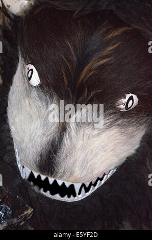 Characteristic folk custom The Bellmen in Rijeka Carnival Stock Photo ...