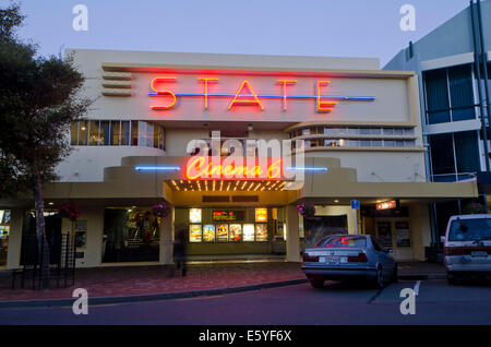 Art Deco State Cinema, Nelson, South Island, New Zealand Stock Photo ...