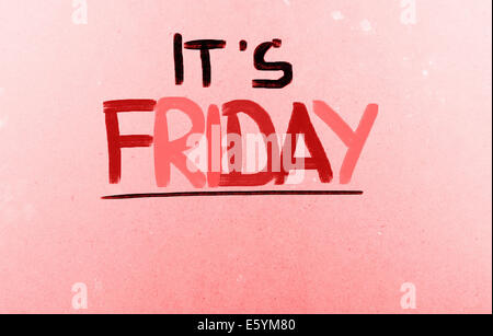 It's Friday Concept Stock Photo - Alamy