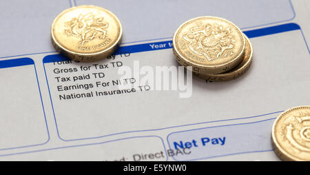 wage pay packet wages Cash in hand payment envelope Stock Photo - Alamy