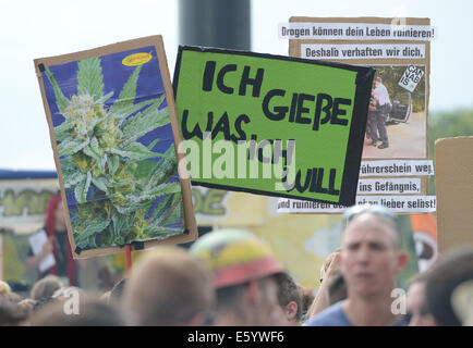 Berlin, Germany. 09th Aug, 2014. The model of a joint carries the ...
