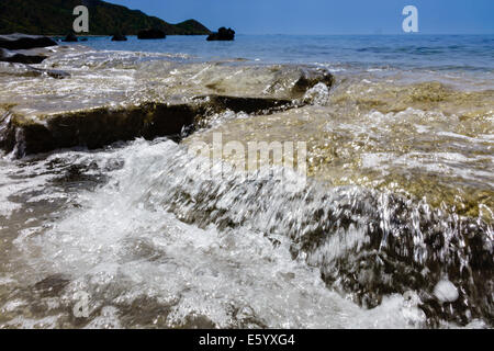 Dafni Beach, Zante - a protected turtle nesting bay with unauthorised ...