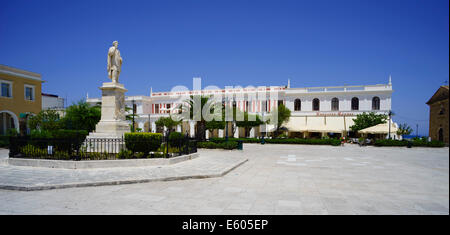 zante town zakynthos solomos square statue of liberty . zante tow ...