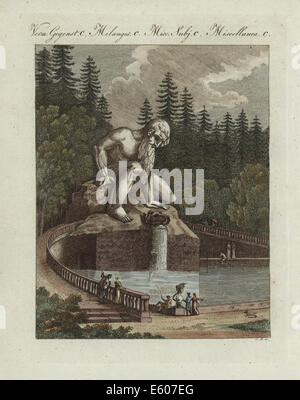 The Appenine Colossus in the garden of the Villa di Pratolino, Florence ...