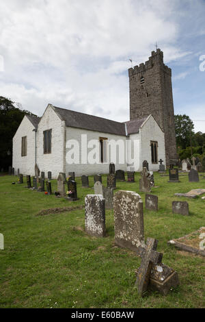 Llansteffan church, west Wales Stock Photo - Alamy