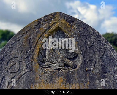 Gravestone with dove and olive branch design. All Saints Church ...