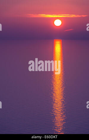 Seascape at sunset time Stock Photo - Alamy
