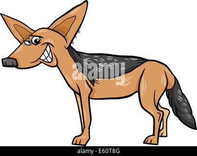 jackal cartoon animal character Stock Photo - Alamy