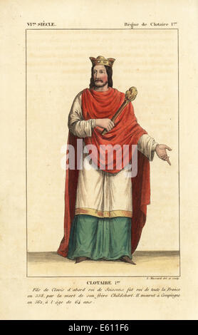 Chlothar I, King of the Franks, King of Soissons, Merovingian dynasty ...