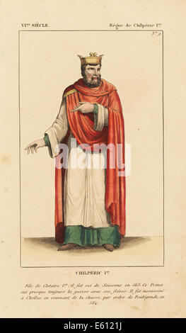 Chilperic I (c. 539-584). King of Neustria (or Soissons). Merovingian ...