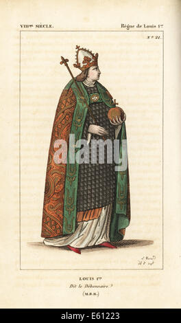 Louis the Pious (778 – 840); the Fair; King of Aquitaine from 781. He ...