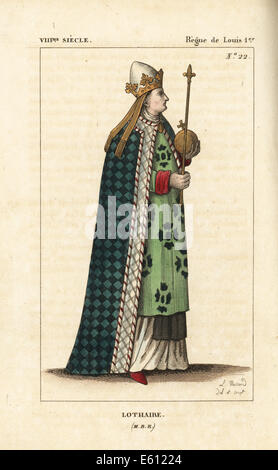 Lothaire/ Lothair I/ Lothar I (795 - 855). Holy Roman Emperor (817– 855 ...