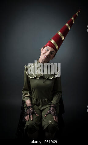 crazy women with capirote (hat tip Stock Photo - Alamy