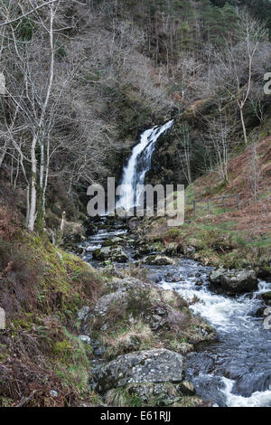 Grey Mare's Tail waterfall at Talnotry in the Galloway Forest park in ...