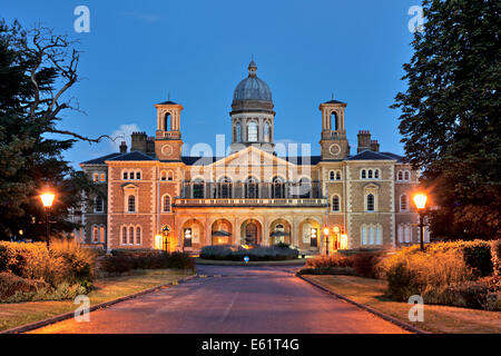 Main entrance to Princess Park Manor, New Southgate, London. A huge ...