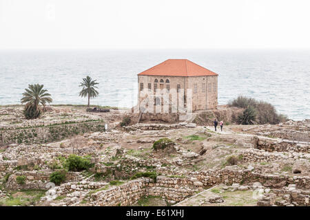 Traditional Lebanese limestone block house overlooking the ...