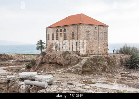 Traditional Lebanese limestone block house overlooking the ...