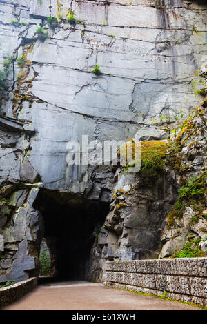 Railway Track Through Blasted Rock Tunnel – Arches National Park, Utah ...