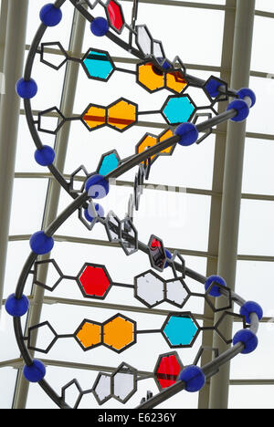 monument of the DNA helix in The Science Museum, City of Arts and ...