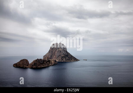 Rocky island of Es Vedra off the coast of Ibiza Spain Stock Photo - Alamy