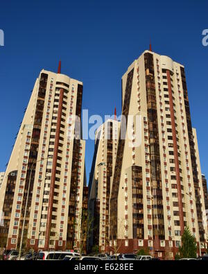 Modern residential buildings in Astana, capital of Kazakhstan Stock ...