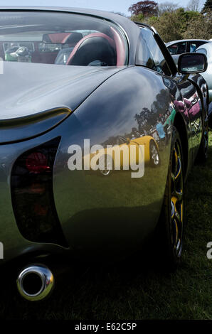 Yellow TVR Griffith 500 car in Edinburgh May 1998 Stock Photo - Alamy