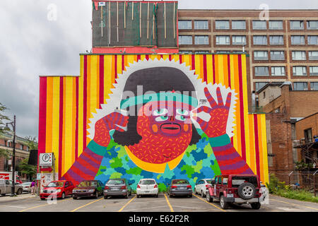 Graphite Walls in Montreal Stock Photo - Alamy