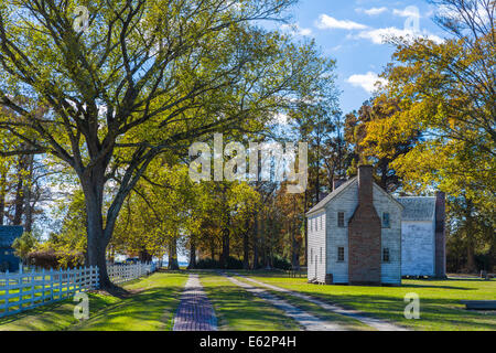 Slave quarters at the Somerset Place State Historic Plantation Site ...