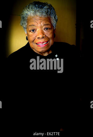 Black American author and poet Maya Angelou photographed in September ...