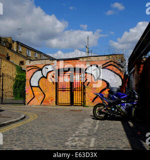 Graffiti wall art Stick Men in Shoreditch, London Stock Photo - Alamy