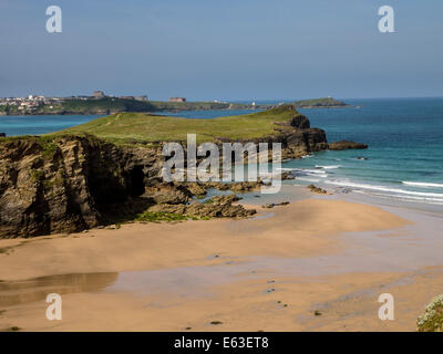 Whipsiderry Beach, Newquay, North Cornwall Stock Photo - Alamy