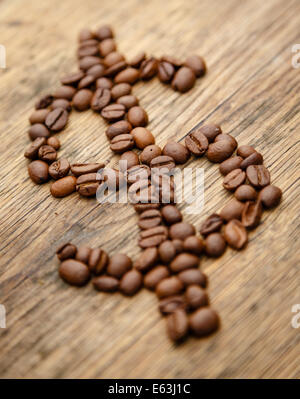 Coffee dollar sign created from coffee beans Stock Photo - Alamy