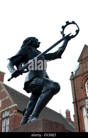 Relocated Statue of King Richard III in the Cathedral Gardens outside ...