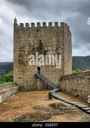 Old castle in Linhares, Portugal Stock Photo - Alamy