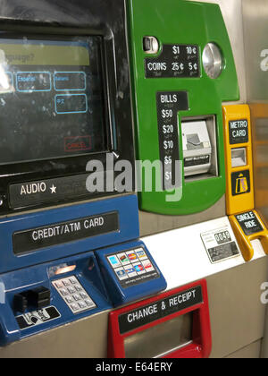 New York Subway Ticket Machine Stock Photo - Alamy
