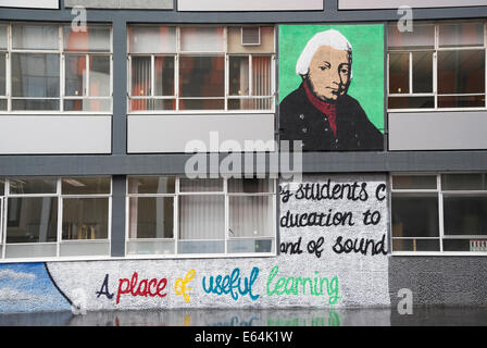 Mural on front wall of the Graham Hills building, University of ...